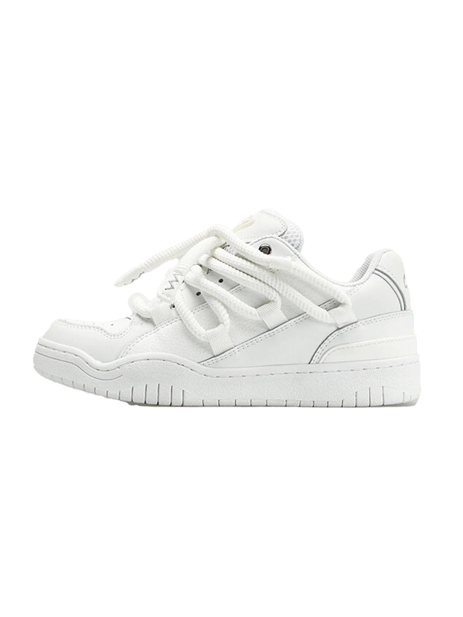 Triple White Low Top Sneakers